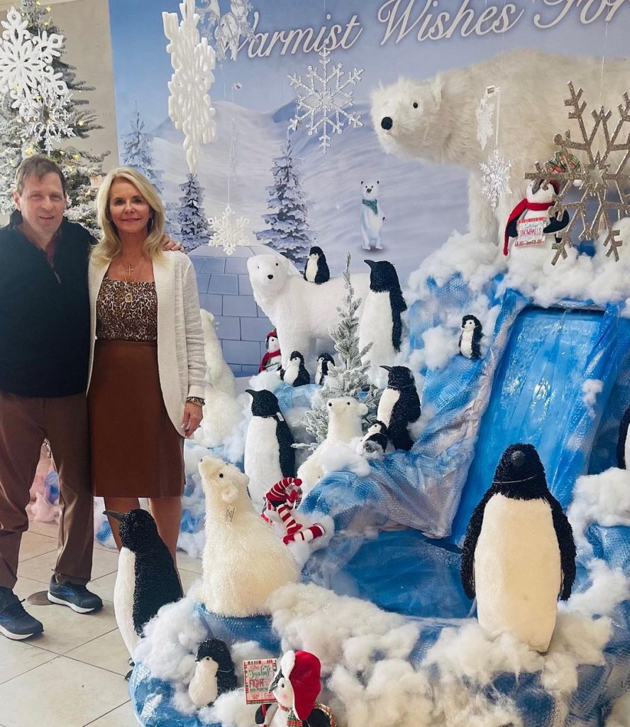 Mrs. Debbie Reynolds, President of the Forcht Group, and Tom Ulshafer ...